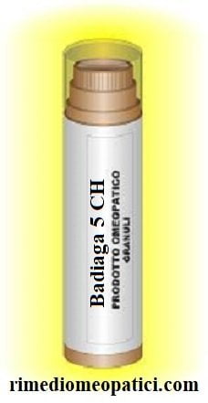Badiaga, uso omeopatico, Badiaga omeopatico